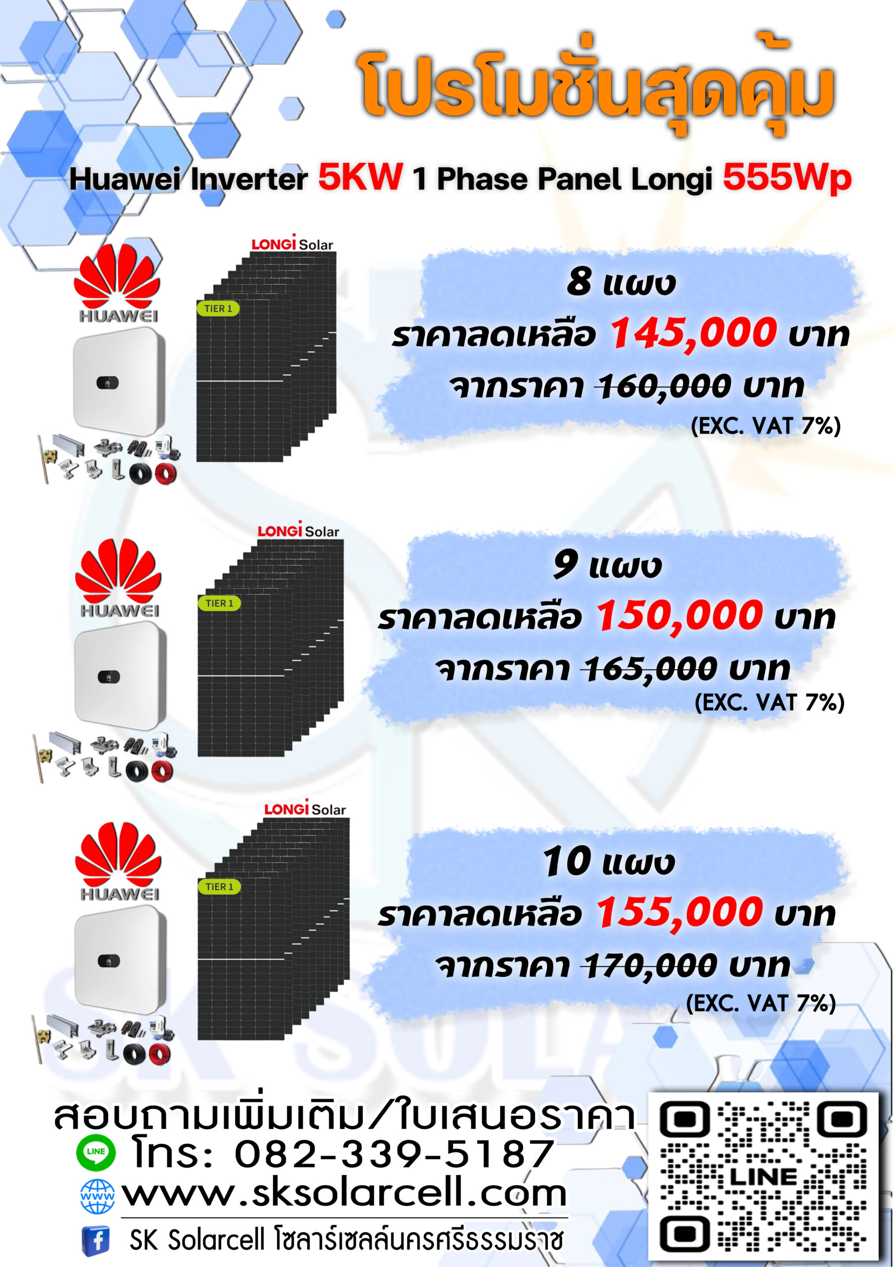 SK Technology จำหน่ายและติดตั้งระบบโซล่าเซลล์ครบวงจร พร้อมการันตรี คุณภาพและบริการ